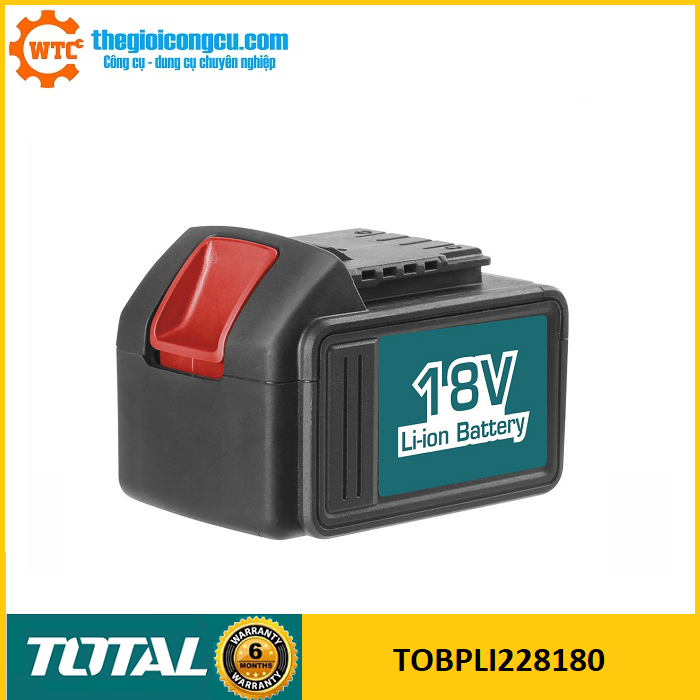 Pin Lithium-ion 18V Total TOBPLI228180