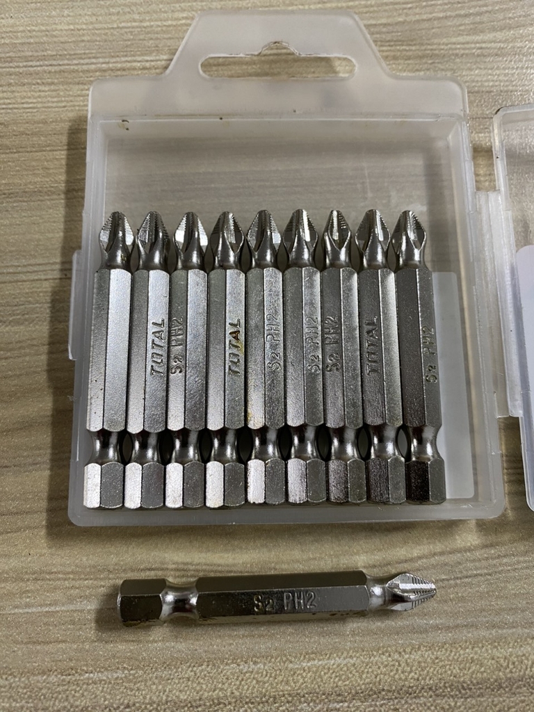 Bộ mũi vít bake 10 chi tiết PH2/50mm Total TAC16PH223