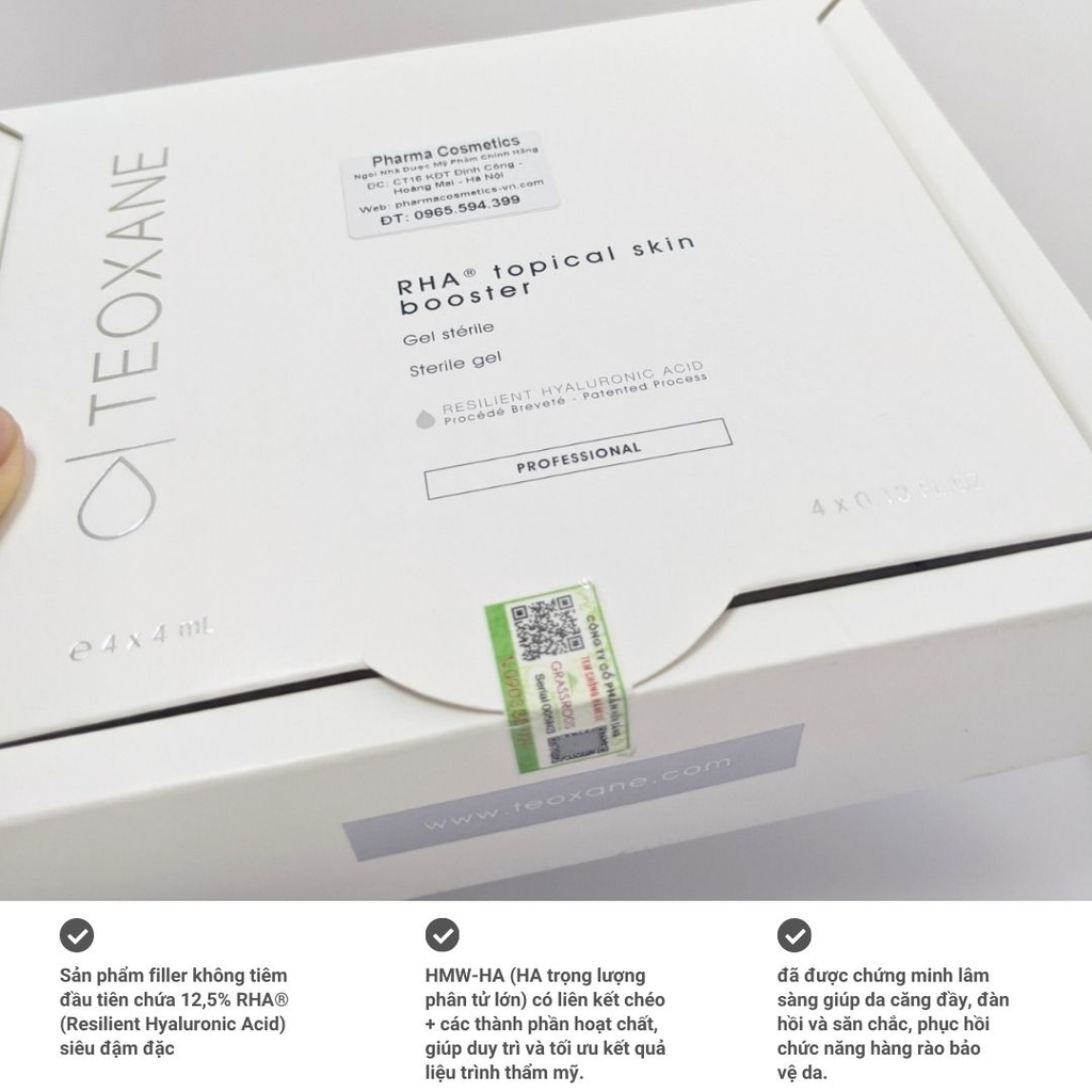 Teoxane RHA Topical Skin Booster / Giải Pháp Chuyên Nghiệp Trẻ Hóa Làn ...