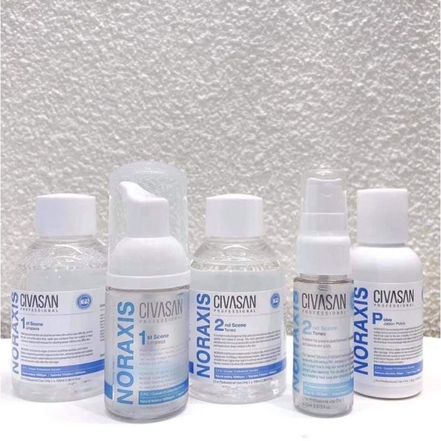 CIVASAN SET MINI 3 BƯỚC LÀM SẠCH DA ( TẨY TRANG- TẨY DA CHẾT- TONER ...