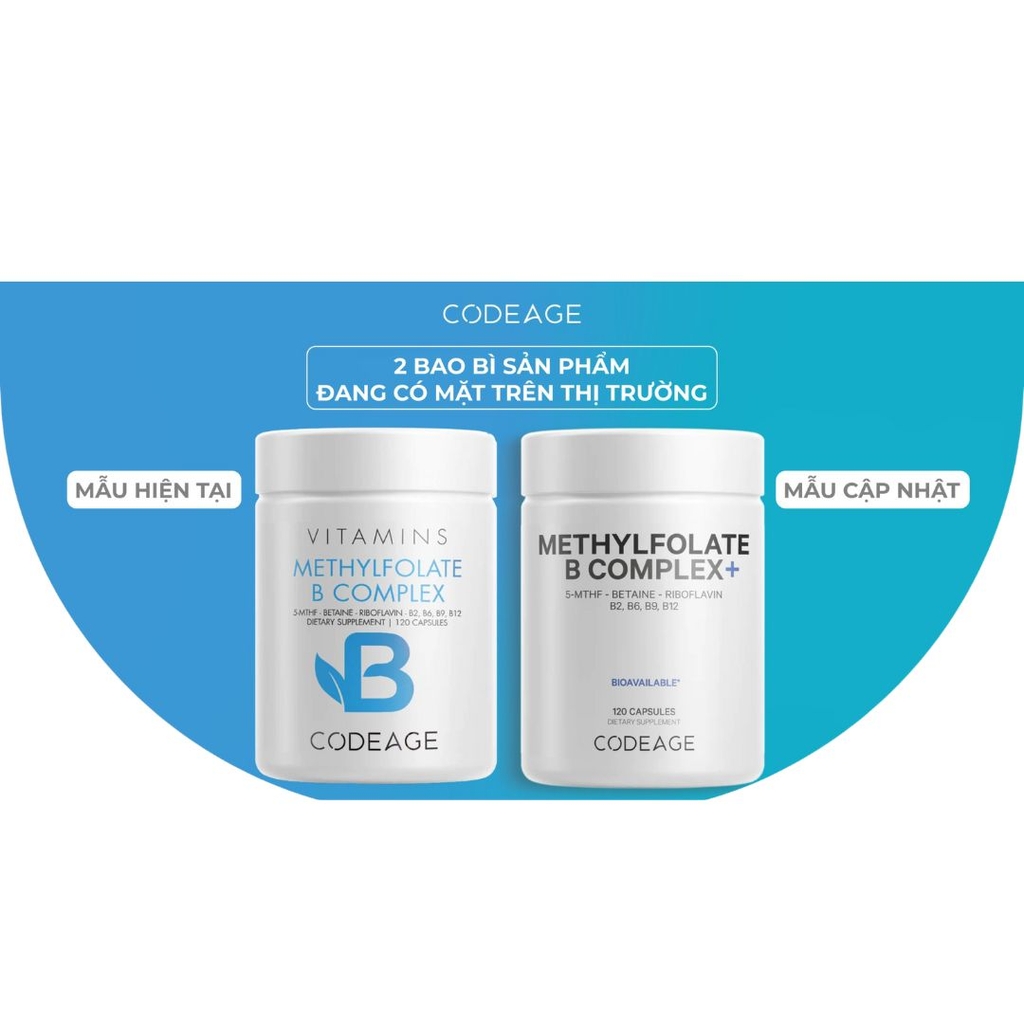 CODEAGE VITAMINS METHYLFOLATE B COMPLEX / VIÊN UỐNG BỔ SUNG VITAMIN B | Pharma Cosmetics