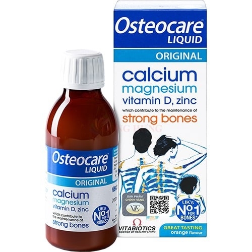 VITABIOTICS OSTEOCARE LIQUID ORIGINAL / SIRO BỔ SUNG CANXI CHO TRẺ