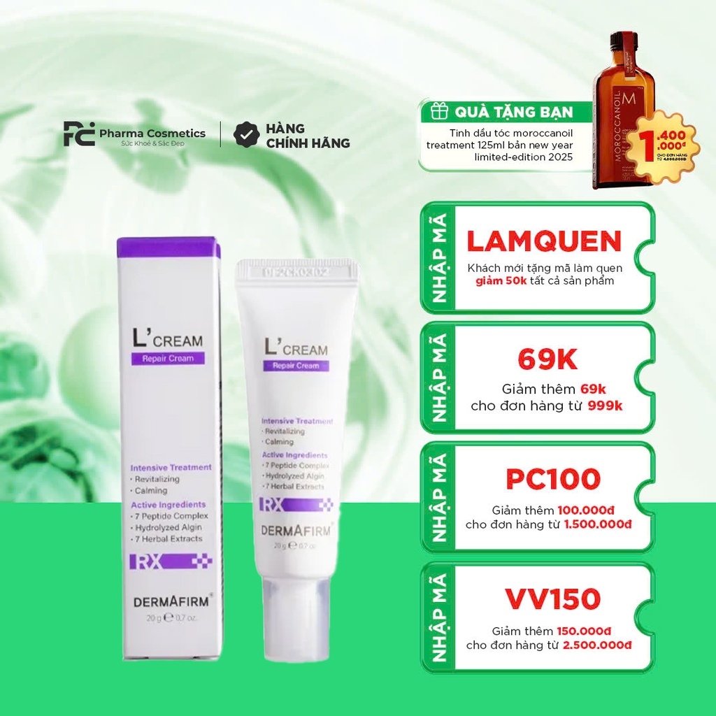 DERMAFIRM L'CREAM / KEM DƯỠNG HỖ TRỢ TÁI TẠO DA SAU TRỊ LIỆU