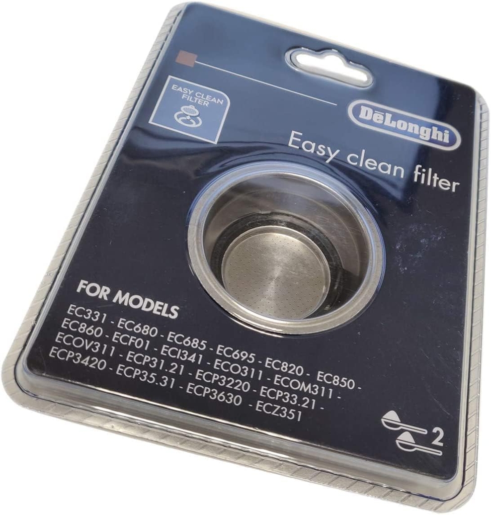 Lọc 2 cups DeLonghi Easy Clean Filter DLSC401 | ShopG7