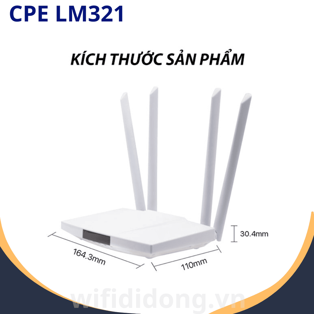 CPE LM321 | Router WiFi 4G LTE Cat4, Tốc Độ 150Mbps, Kết Nối 32 Thiết ...