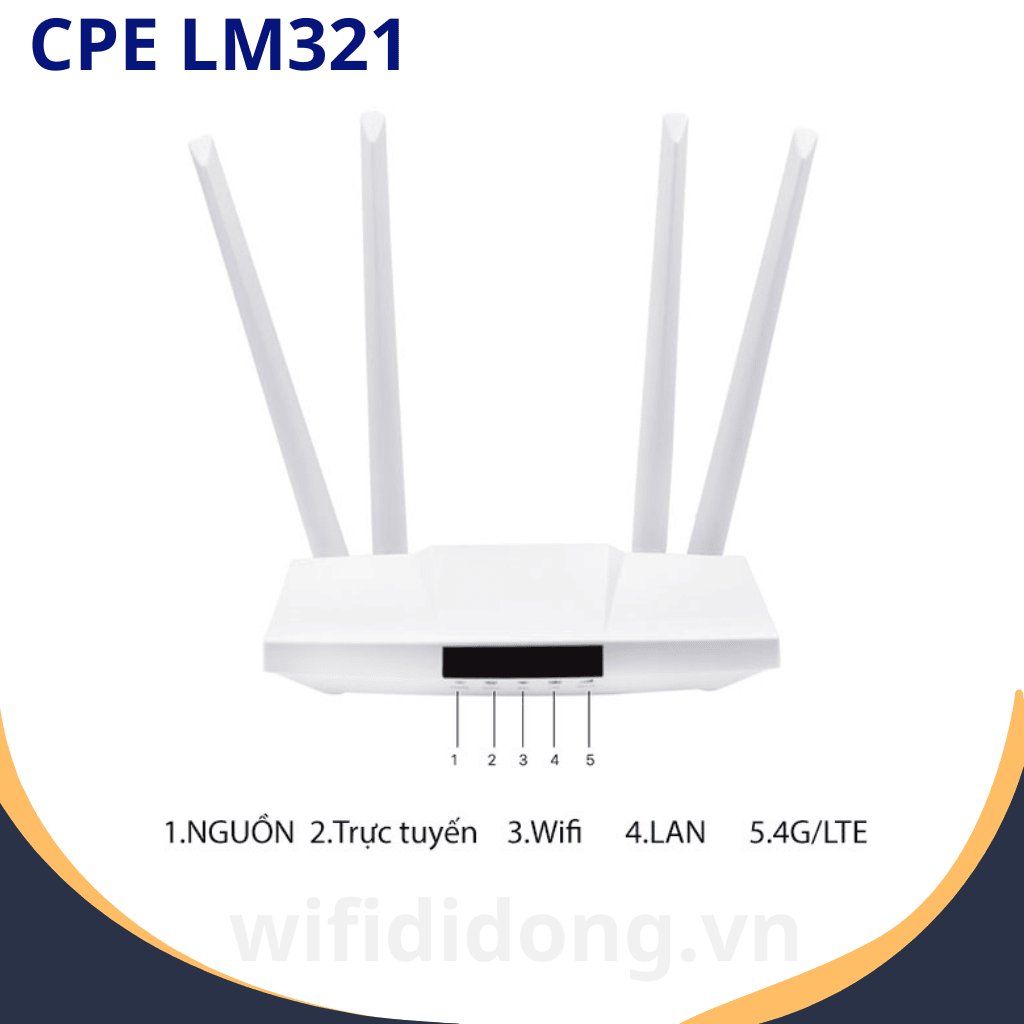 CPE LM321 | Router WiFi 4G LTE Cat4, Tốc Độ 150Mbps, Kết Nối 32 Thiết ...