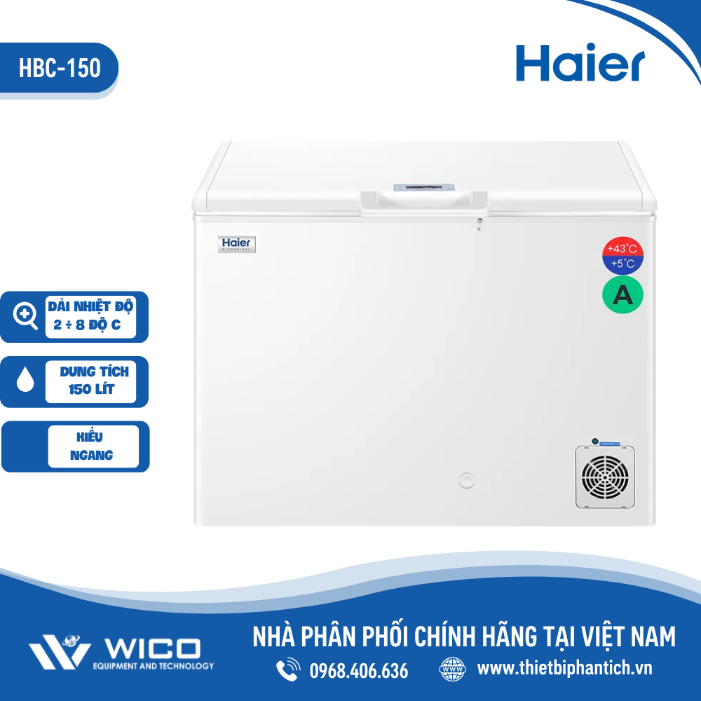 Tủ Bảo Quản Vacxin Chuyên Dụng Haier 80-150-260 Lít HBC-80/150/260 | Thiết Bị Phân Tích™