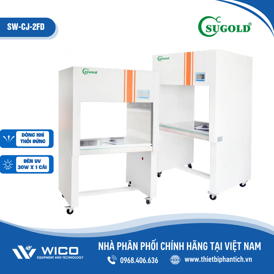Tủ Cấy Trung Quốc Sugold SW-CJ-1FD / SW-CJ-2FD | Thổi Đứng | Thiết Bị Phân Tích™