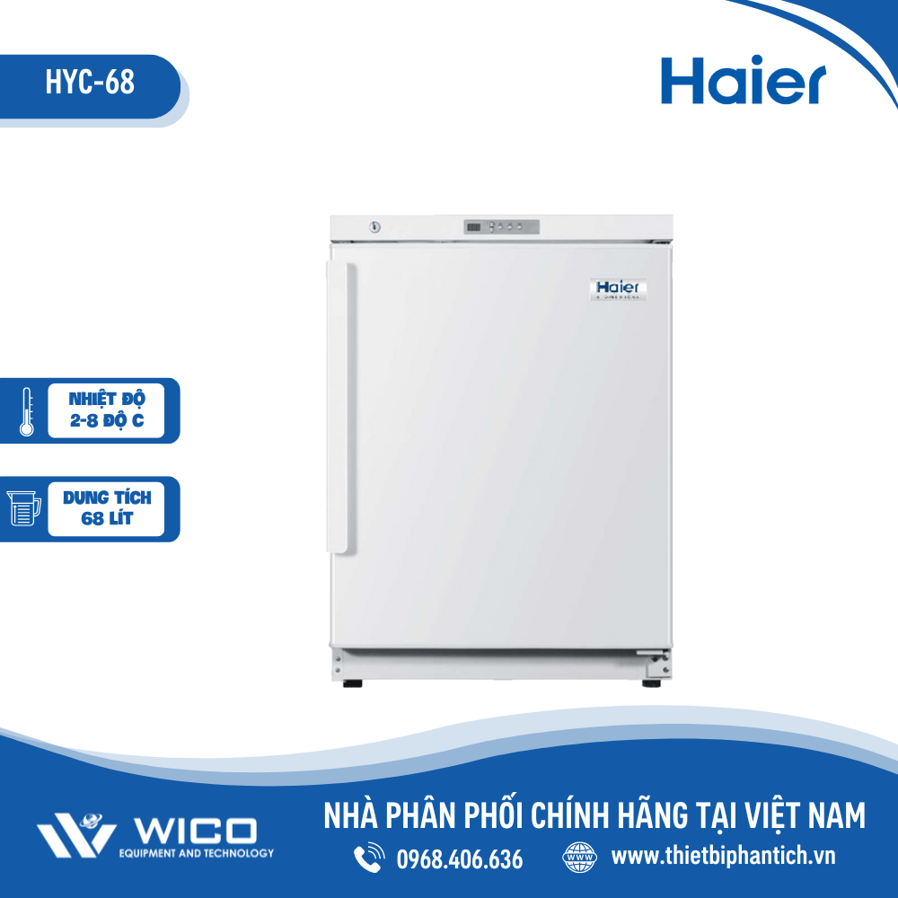 Tủ Bảo Quản Dược phẩm - Vacxin 2-8 độ C Haier 68 lít HYC-68(A) | Thiết Bị Phân Tích™
