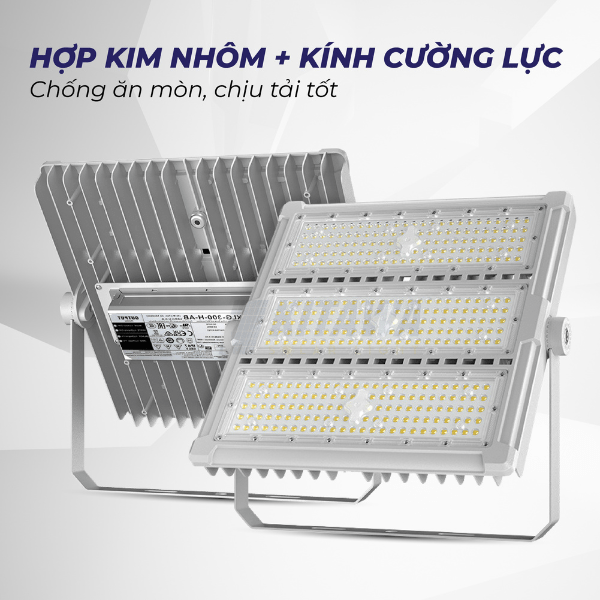 Đèn Pha LED 300W Chip LED Philips Cao Cấp 3 Khoang KITAWA - AC.DP05.300
