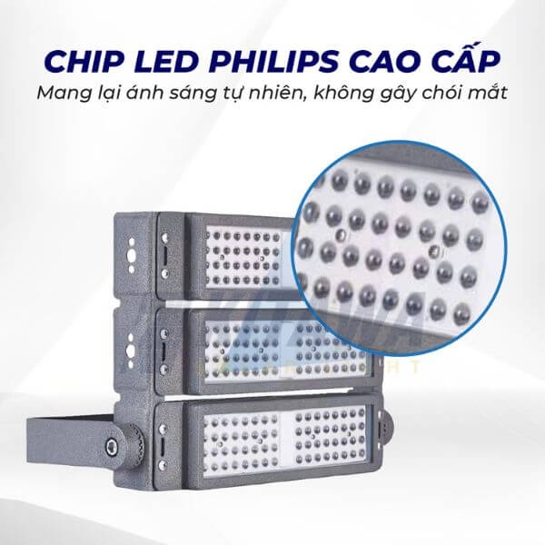 Đèn Pha LED Điện 150W Chip LED PHILIPS Siêu Sáng KITAWA - AC.DP07.150