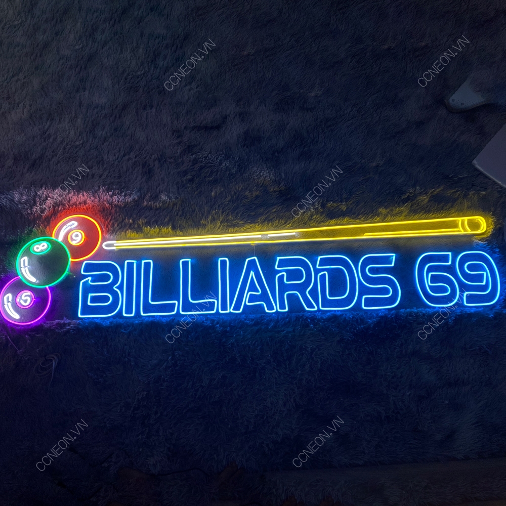 Đèn Led Neon Trang Trí Quán Bida - Billiard neon