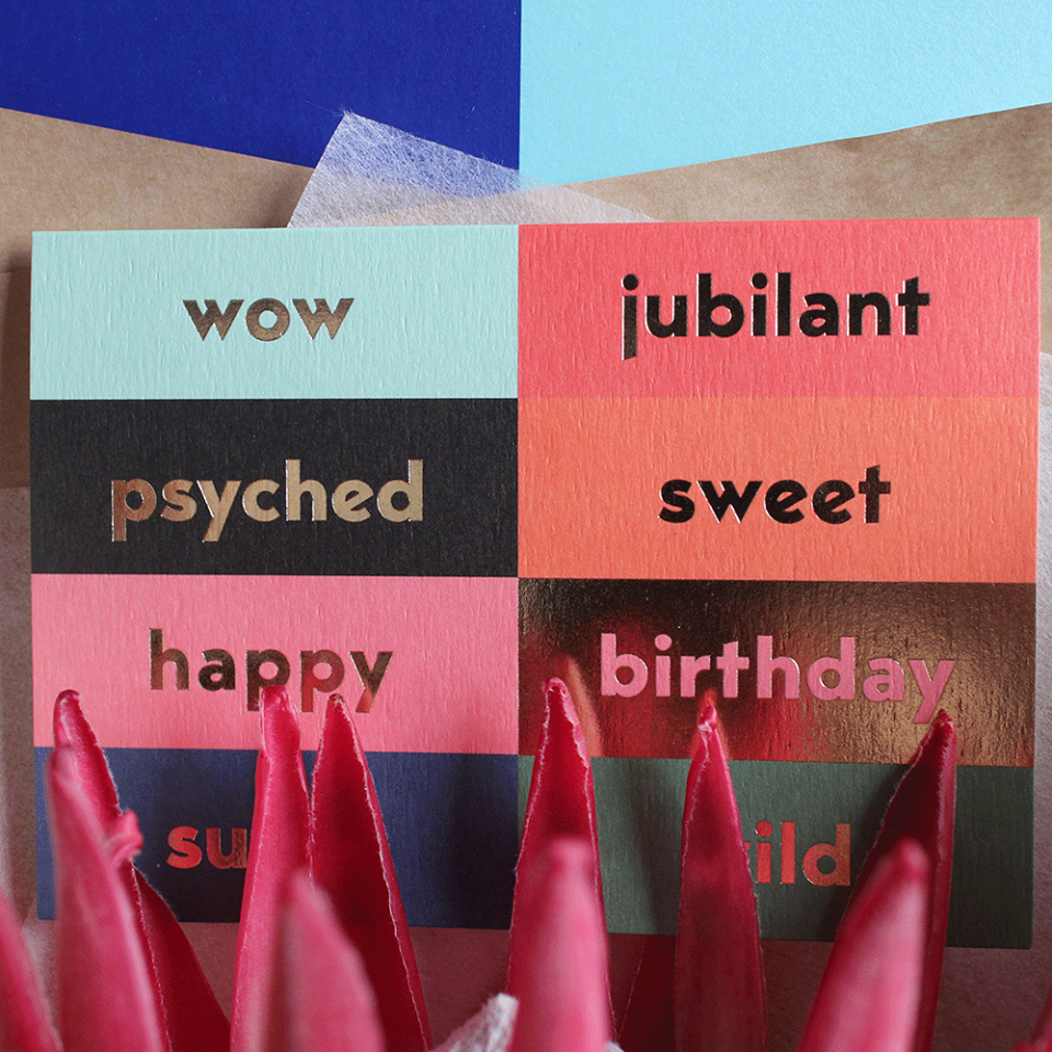 Thiệp "Birthday Typo"