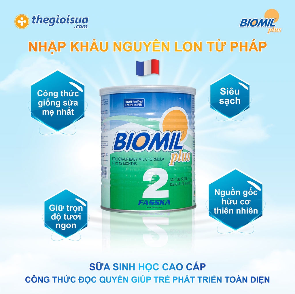 Biomil Plus 2 400g cho bé trên 6 tháng