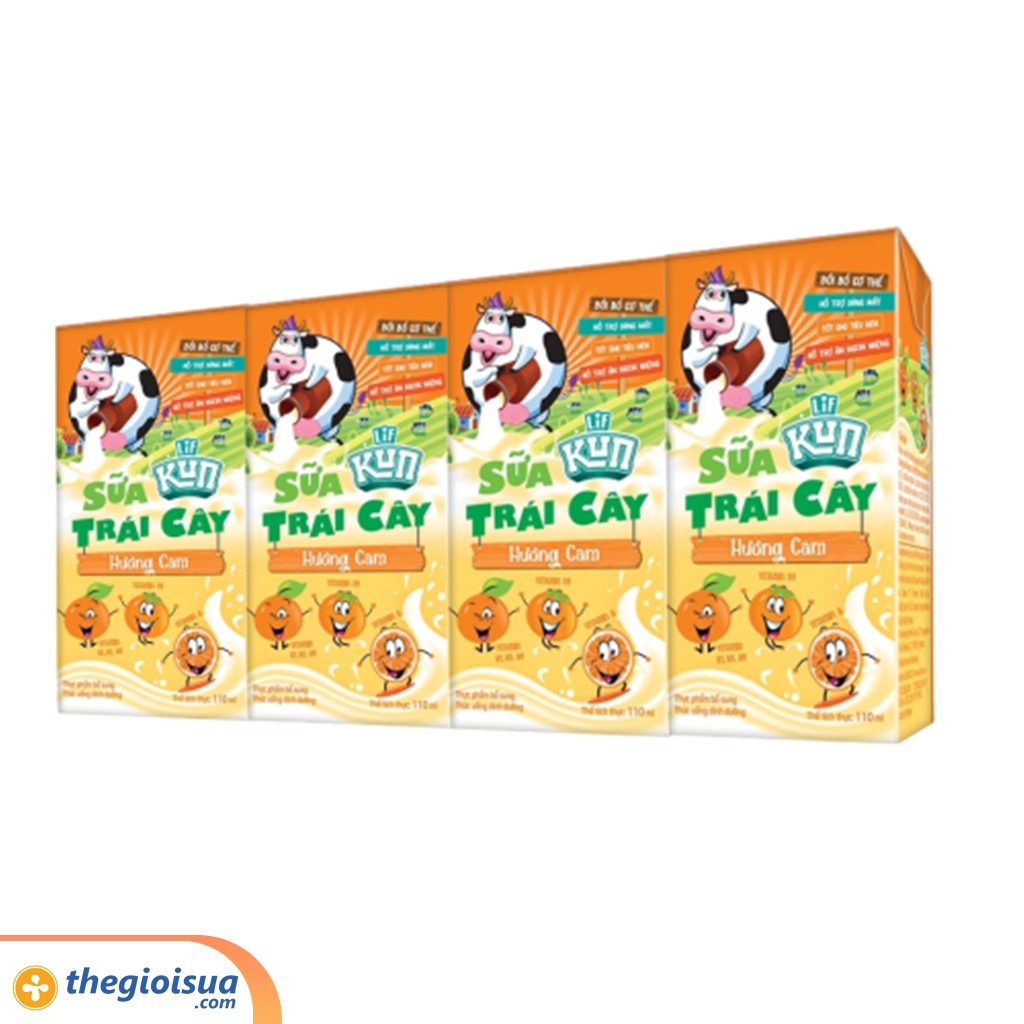 Sữa trái cây Lif Kun hương cam 110ml