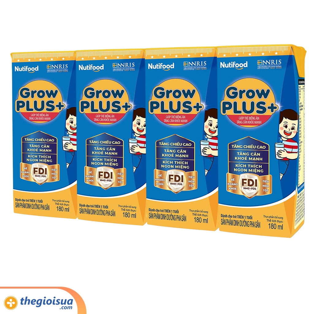 Sữa uống Grow PLUS+ xanh 180ml (từ 2 tuổi)