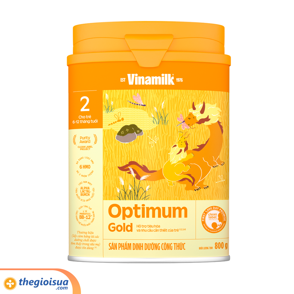 Sữa bột Optimum Gold 2 800g mẫu mới