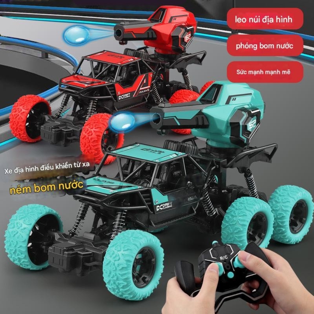 ( Màu Ngẫu Nhiên ) Đồ chơi xe ô tô bom nước leo núi hợp kim điều khiển ...