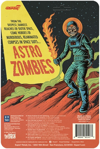Super7 - Astro Zombies ReAction Figure Wave 1 - Astro Zombie (Teal/Blue ...