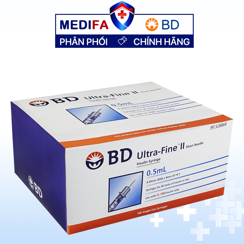 Bơm tiêm tiểu đường BD Ultra-Fine II 0.5mL