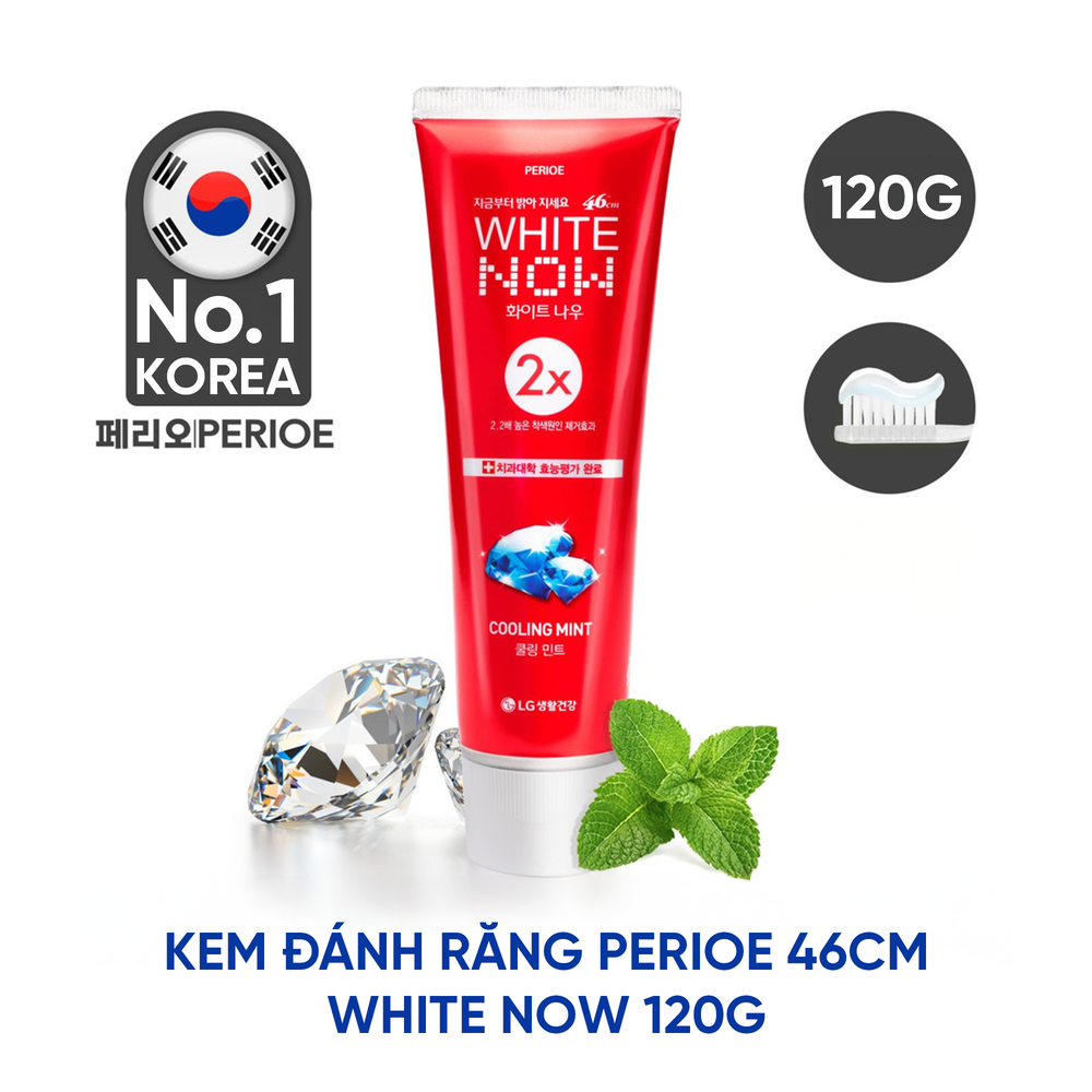 Kem đánh răng PERIOE 46CM WHITE NOW COOLING MINT 120G | CÔNG TY TNHH ...