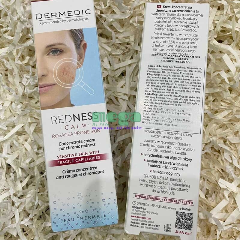 Dermedic Redness Calm Giá Bao Nhiêu? Mua Ở Đâu Chính Hãng? | Mỹ Phẩm Mega