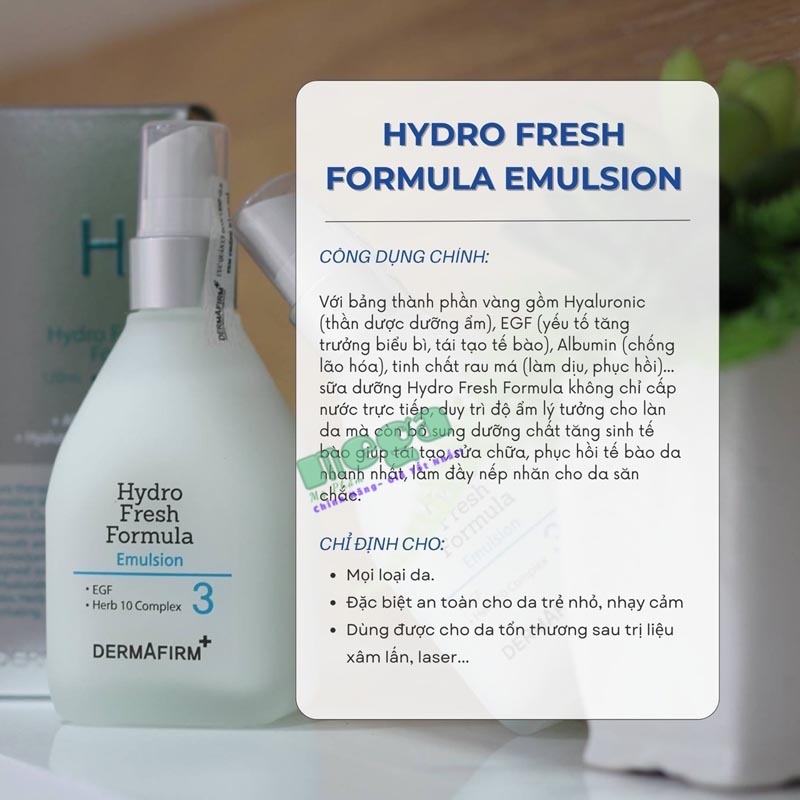 Hydro Fresh Formula 120ml - Sữa Dưỡng Ẩm Dermafirm [Chính Hãng] | Mỹ ...