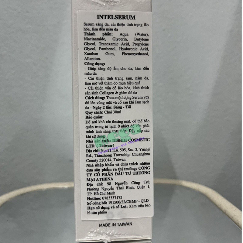 Serum IntelDerm Tranexamic Acid 3% + Niacinamide 10% 30ml [Chính Hãng ...