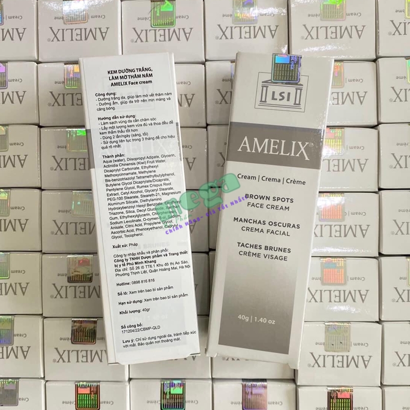 AMELIX Face Cream 40g -Kem Làm Mờ Thâm Nám [Chính Hãng] | Mỹ Phẩm Mega