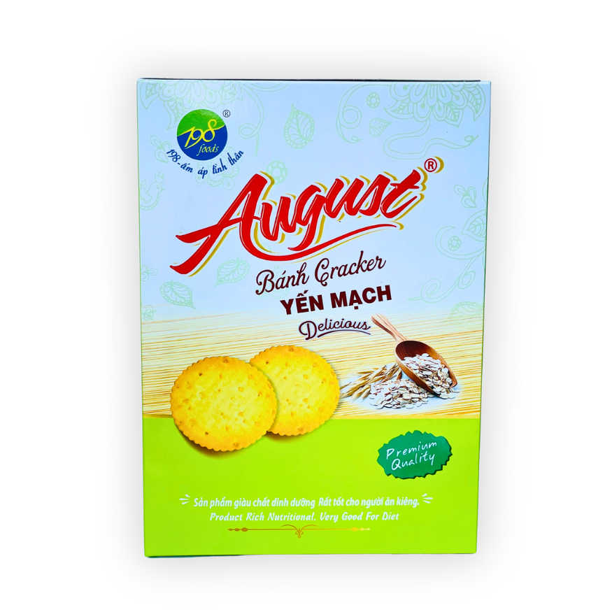 BÁNH CRACKER AUGUST YẾN MẠCH - 250g - 198 FOODS | Bánh Kẹo Ăn Vật, Bánh ...