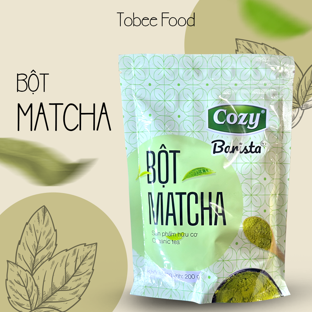 Bột Matcha Cozy 200g | Nguyên Liệu Pha Chế Giá Sỉ Tp.HCM - Tobee Food