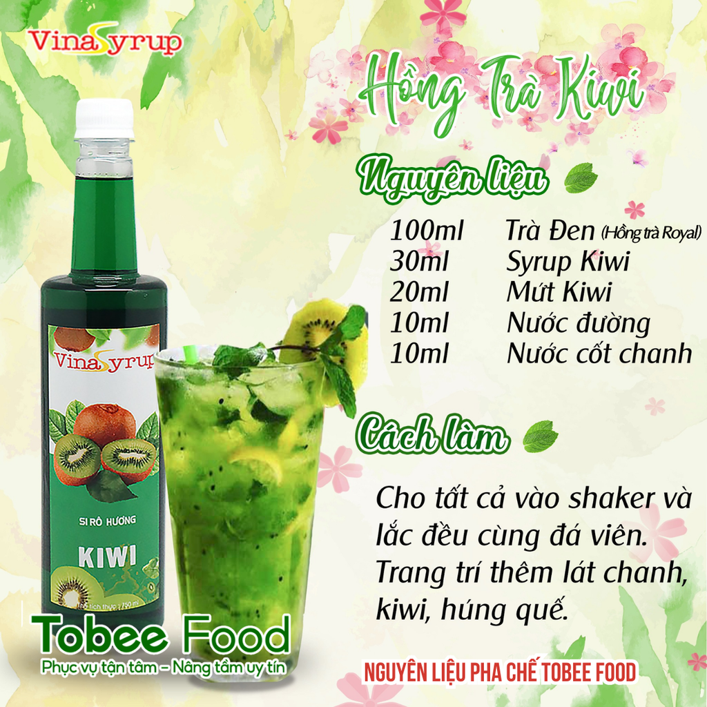 SYRUP VINA - 750 ml - VINA SYRUP | Nguyên liệu pha chế - TOBEE FOOD