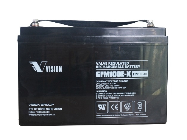 Ắc quy Vision dòng FM 12V, 100Ah 6FM100E-X VISION POWER