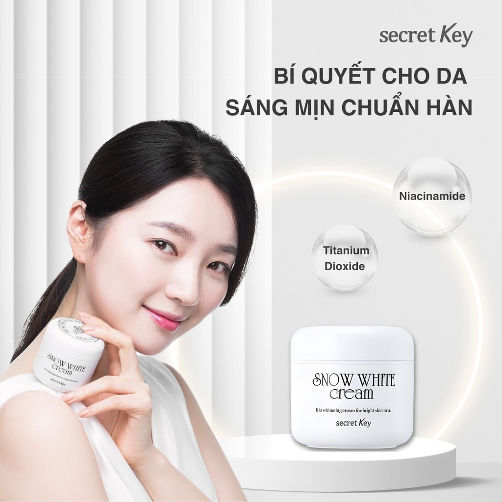 Snow White Cream Kem Dưỡng Trắng Snow White SecretKey (50g) secret Key