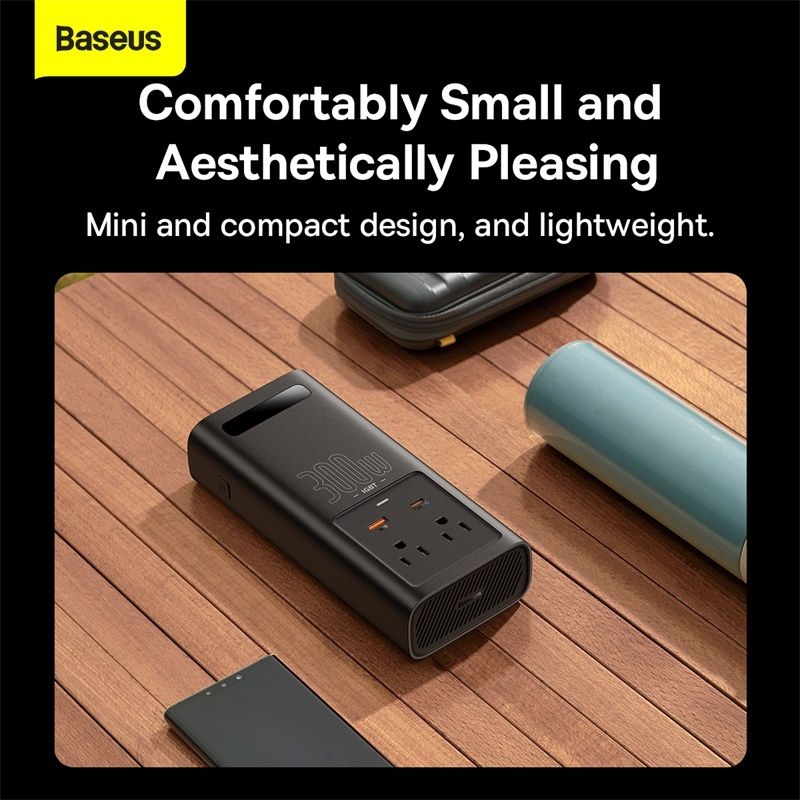 Bộ chuyển đổi dòng điện Baseus IGBT Power Inverter 300W dành cho xe hơi CGNB (110V/220V ...