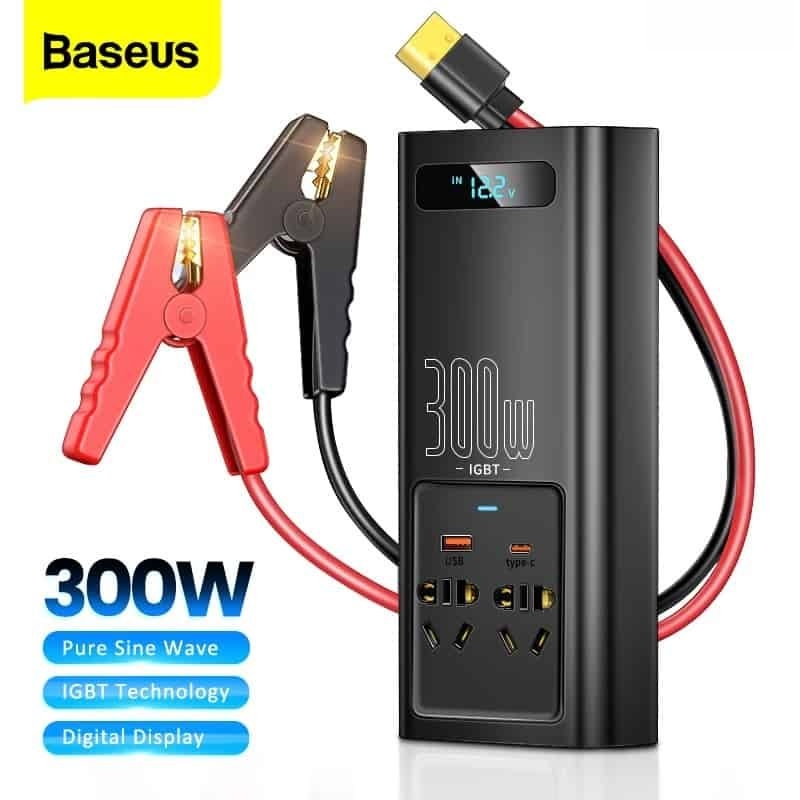 Bộ chuyển đổi dòng điện Baseus IGBT Power Inverter 300W dành cho xe hơi CGNB (110V/220V ...