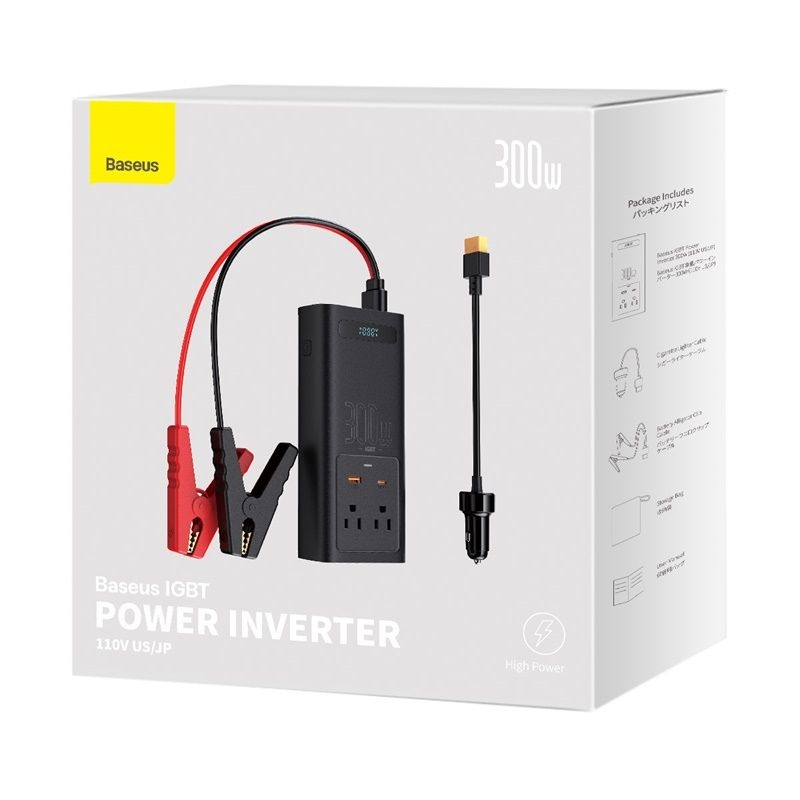 Bộ chuyển đổi dòng điện Baseus IGBT Power Inverter 300W dành cho xe hơi ...