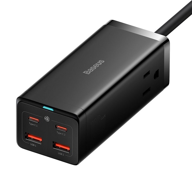 Bộ Sạc Nhanh Baseus 100W GaN3 Pro Desktop Powerstrip 6 in 1 AC 100V ...