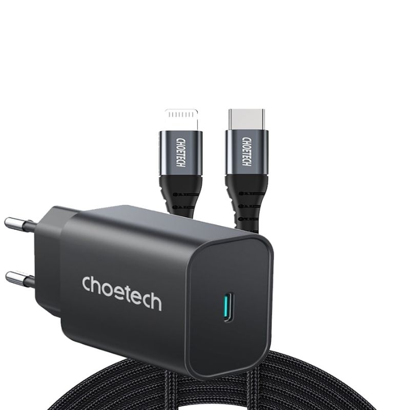 Bộ sạc nhanh Type C 25W Choetech PD6003 (PD/ QC3.0 Quick charger, With Cable) - Hàng chính hãng ...