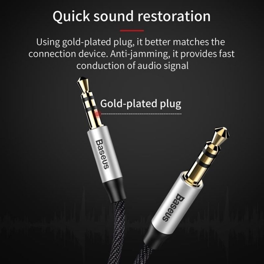 Dây cáp âm thanh chất lượng cao AUX Audio 3.5 Baseus Yiven Audio Cable ...