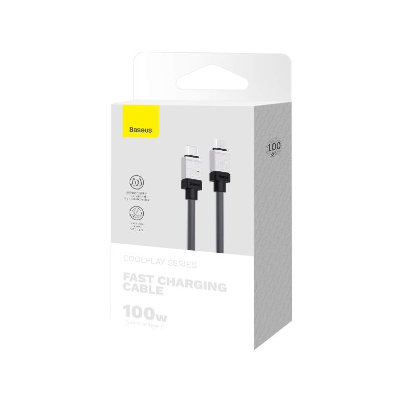 Cáp sạc nhanh Baseus CoolPlay Series Fast Charging Data Cable Type-C to Type-C 100W CAKW ...