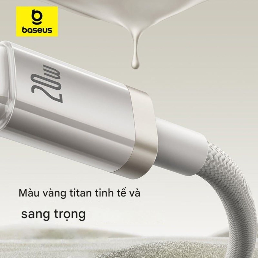 Cáp sạc nhanh Type-C to Lightning Baseus Titanium Alloy Fast Charging ...