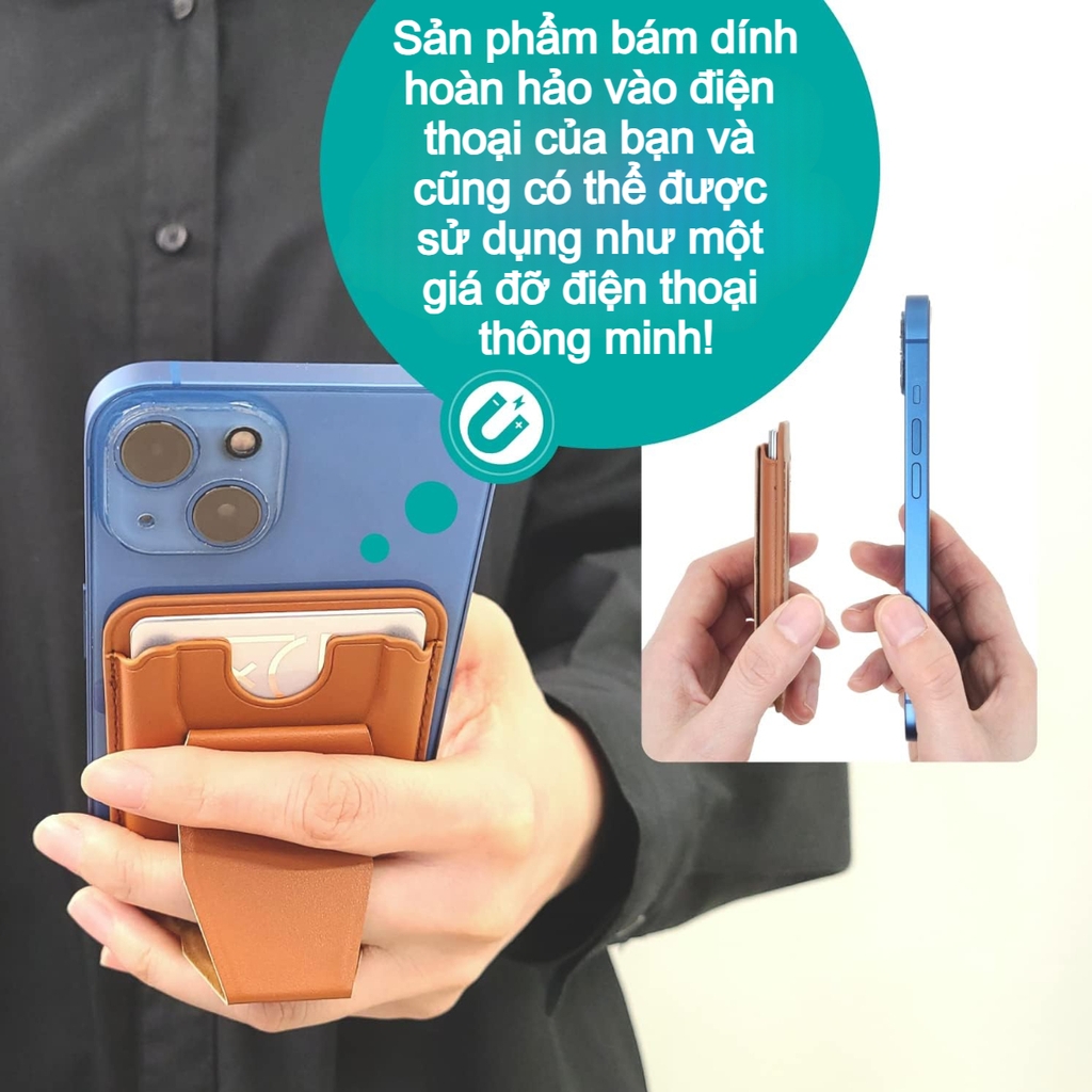 Case đựng thẻ kiêm giá đỡ từ tính Choetech PC0003 (Hàng chính hãng ...