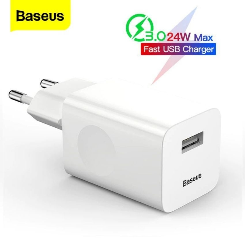 Củ sạc nhanh 1 cổng Usb Baseus Quick Charge 5V/3A 24W (CCALL-AX) | BASEUS SAIGON - Đại lý uỷ ...