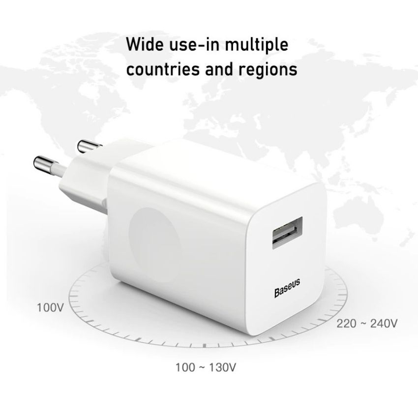 Củ sạc nhanh 1 cổng Usb Baseus Quick Charge 5V/3A 24W (CCALL-AX) | BASEUS SAIGON - Đại lý uỷ ...