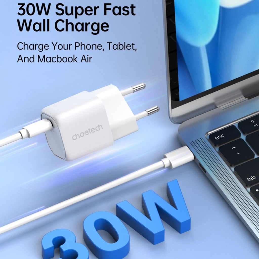 Củ sạc nhanh Type C 30w Choetech PD5007 (Hàng chính hãng) | BASEUS SAIGON - Đại lý uỷ quyền ...