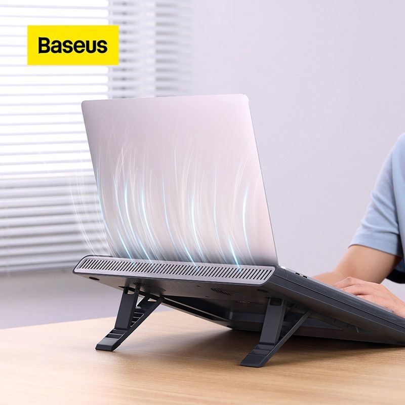 Gía đỡ Tích Hợp Quạt Tản Nhiệt Cho IPad/Laptop Baseus ThermoCool Heat ...