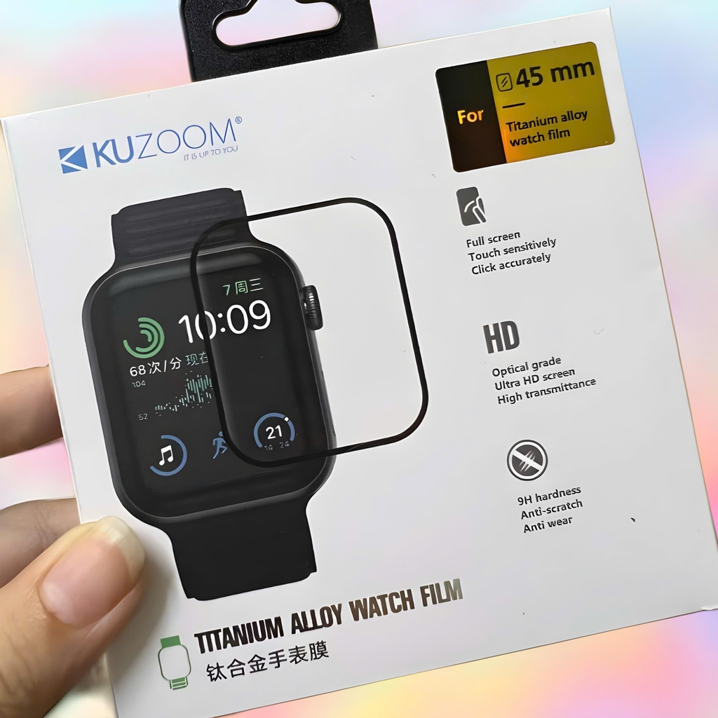 Kính cường lực Apple Watch Kuzoom cho tất cả series 1, 2, 3, 4, 5, 6, 7 ...