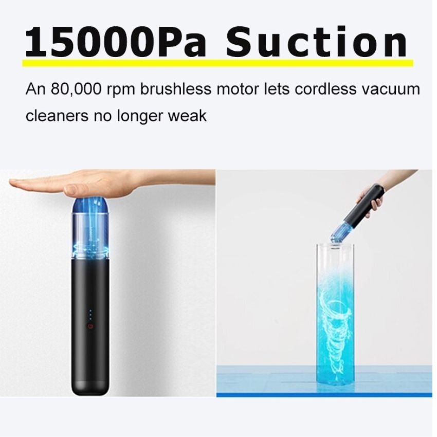 Máy hút bụi pin sạc cầm tay Baseus A3 Car Vacuum Cleaner (15000pa, 135W ...