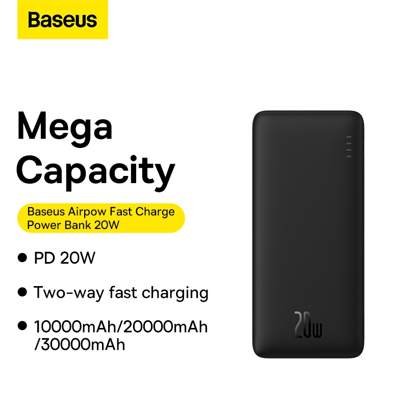 Pin Sạc Dự Phòng Baseus Airpow Fast Charge Power Bank 10000mAh/20000mAh ...